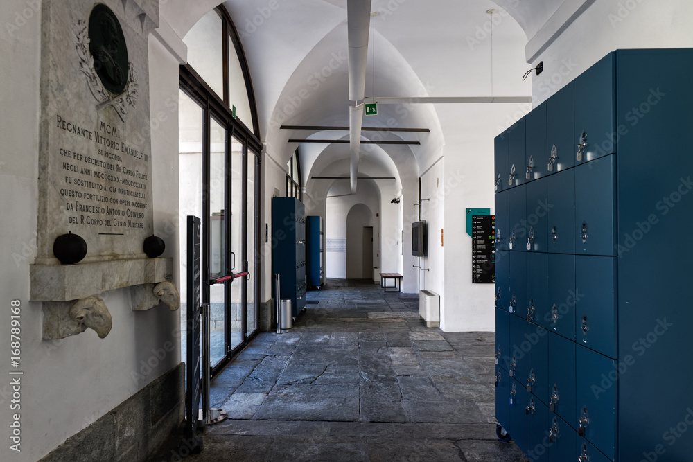 Fort Bard, Valle d'Aosta, Italy - August 18, 2017: Historic military ...