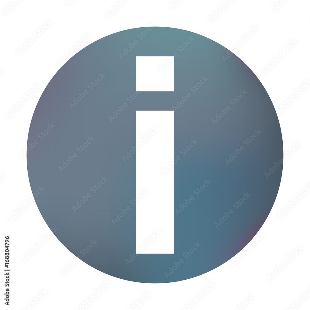 Farbiger Button - Hinweis-Symbol Stock-Vektorgrafik | Adobe Stock