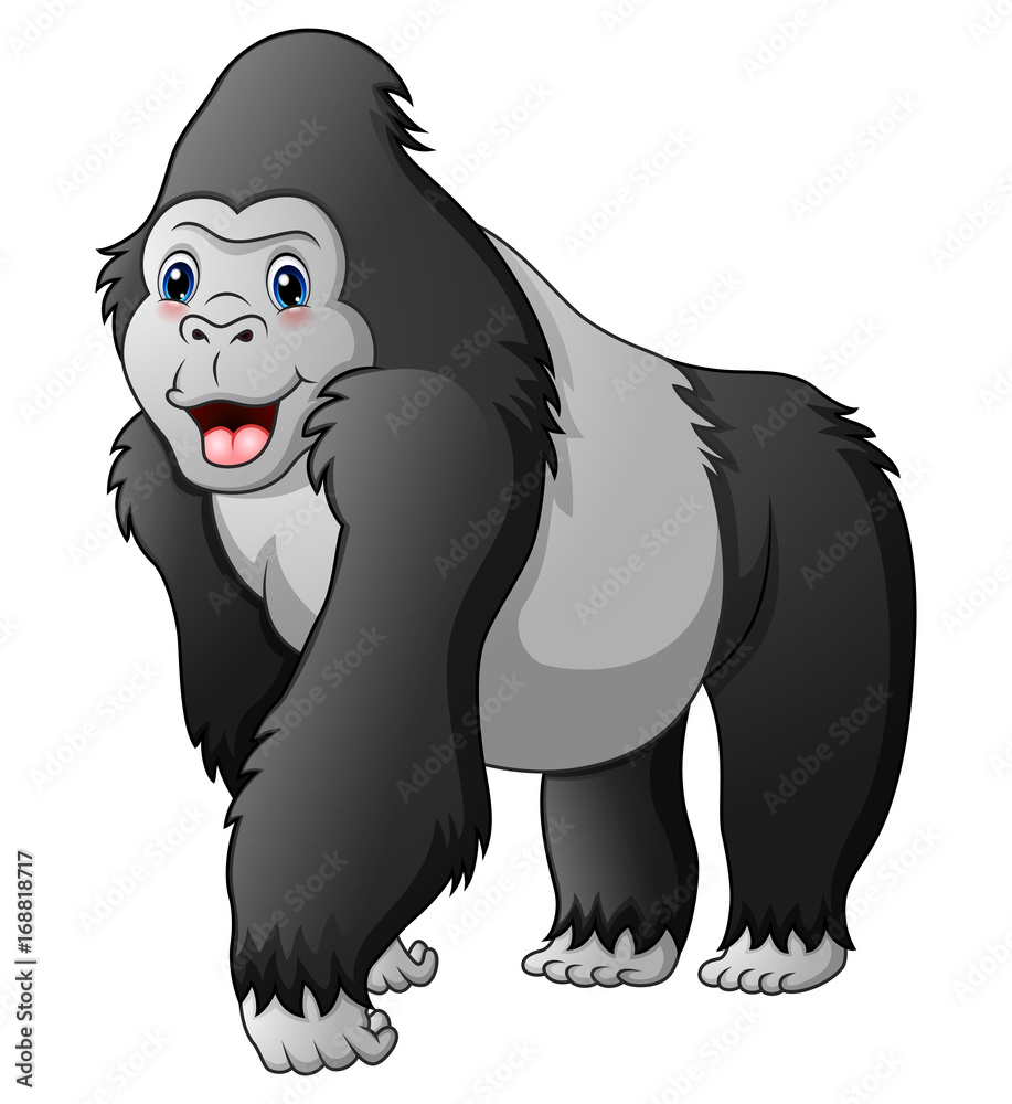 Silverback Gorilla Cartoon