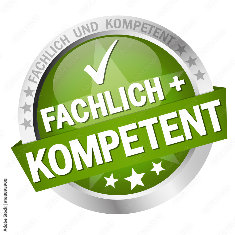 button Fachlich und kompetent Stock-Vektorgrafik | Adobe Stock