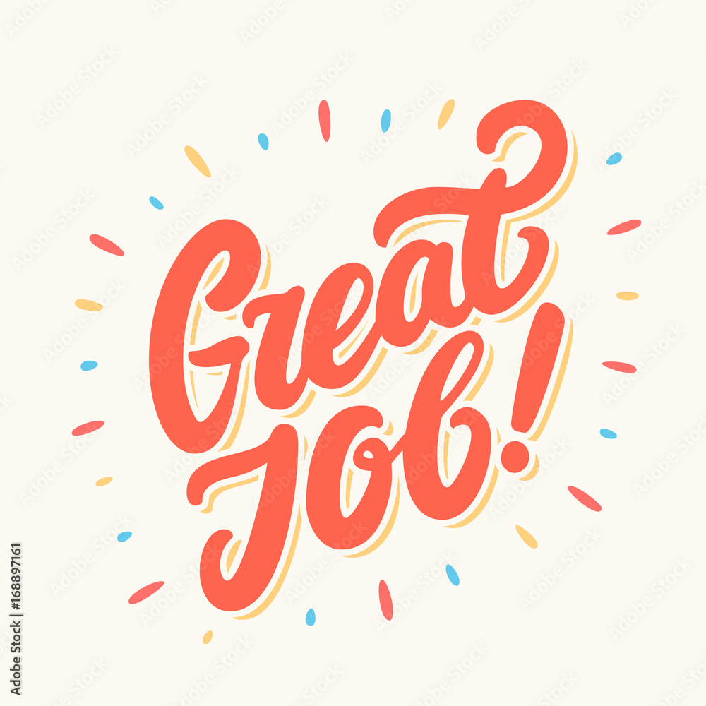 Great Job banner. Stock Vector | Adobe Stock