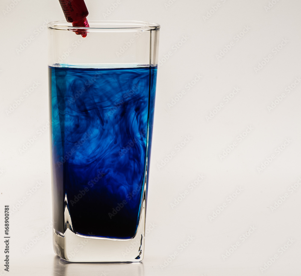 Blue Food Coloring In Water