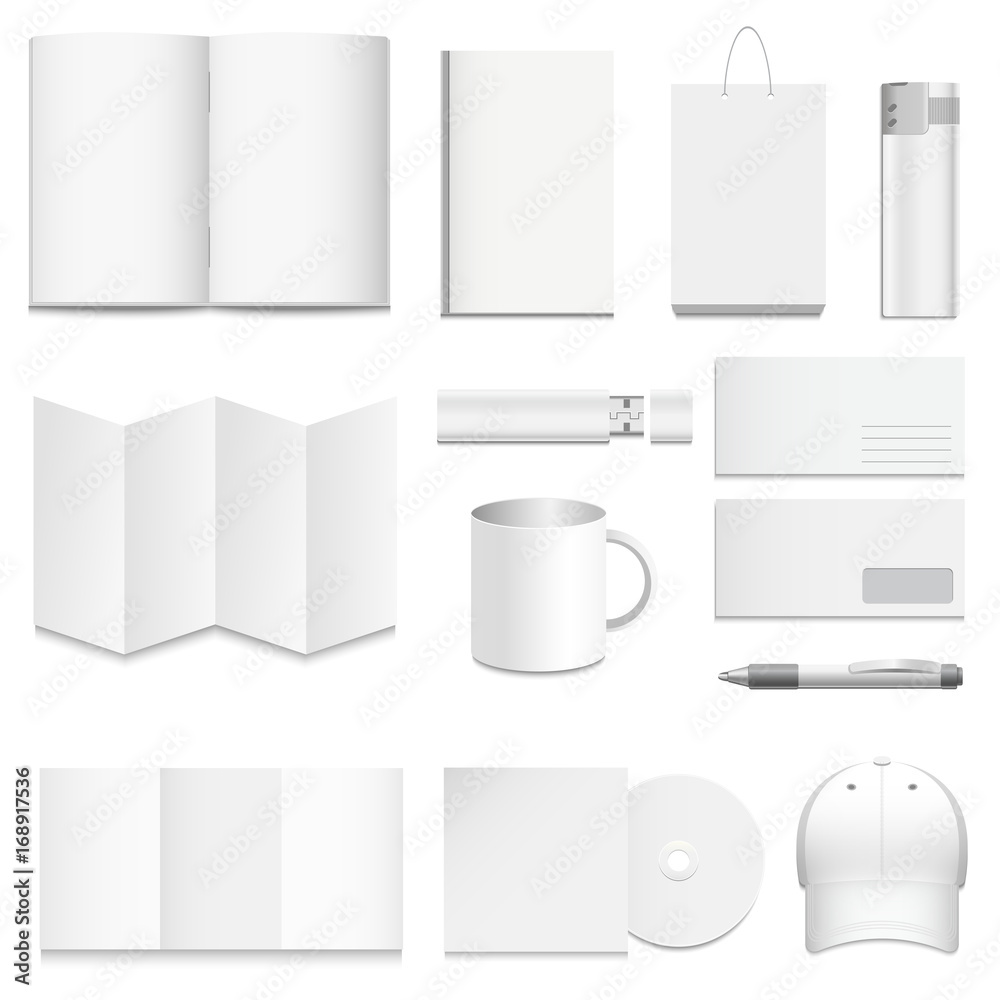 Vector drawing template for corporate identity, corporate symbols Stock ...