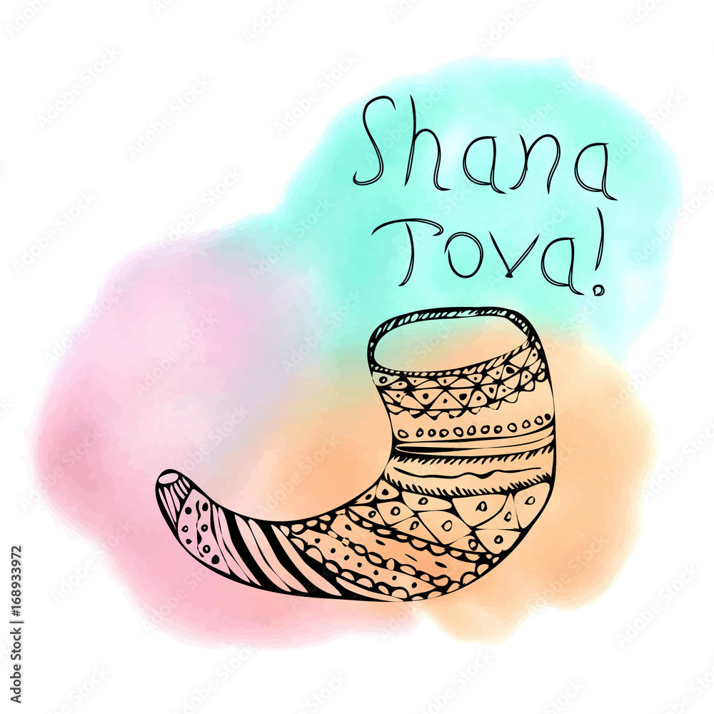 Shofar Drawing