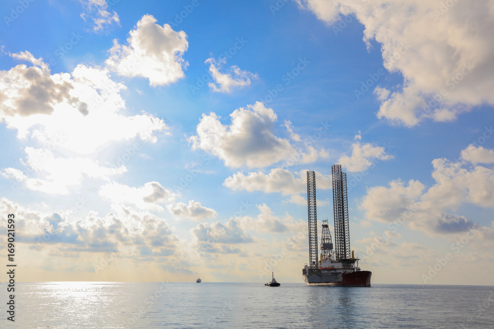 Jack up rig legs Transportation Stock Photo | Adobe Stock