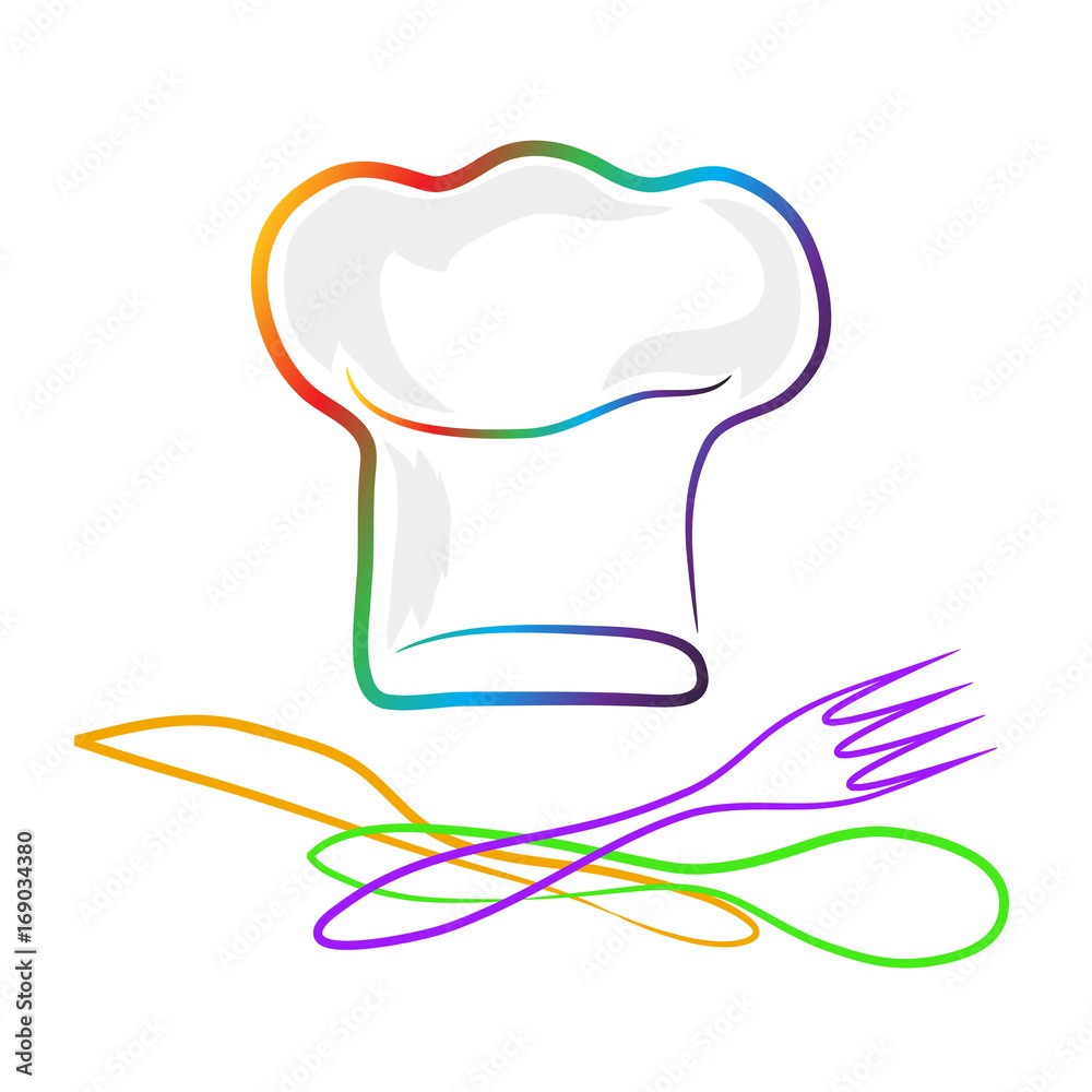 Chef Hat And Knife Art