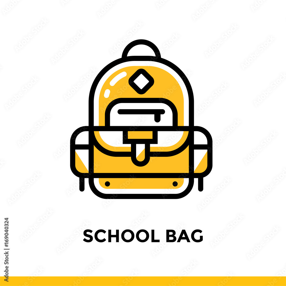Linear icon for school, education. Pictogram in outline style Stock ...
