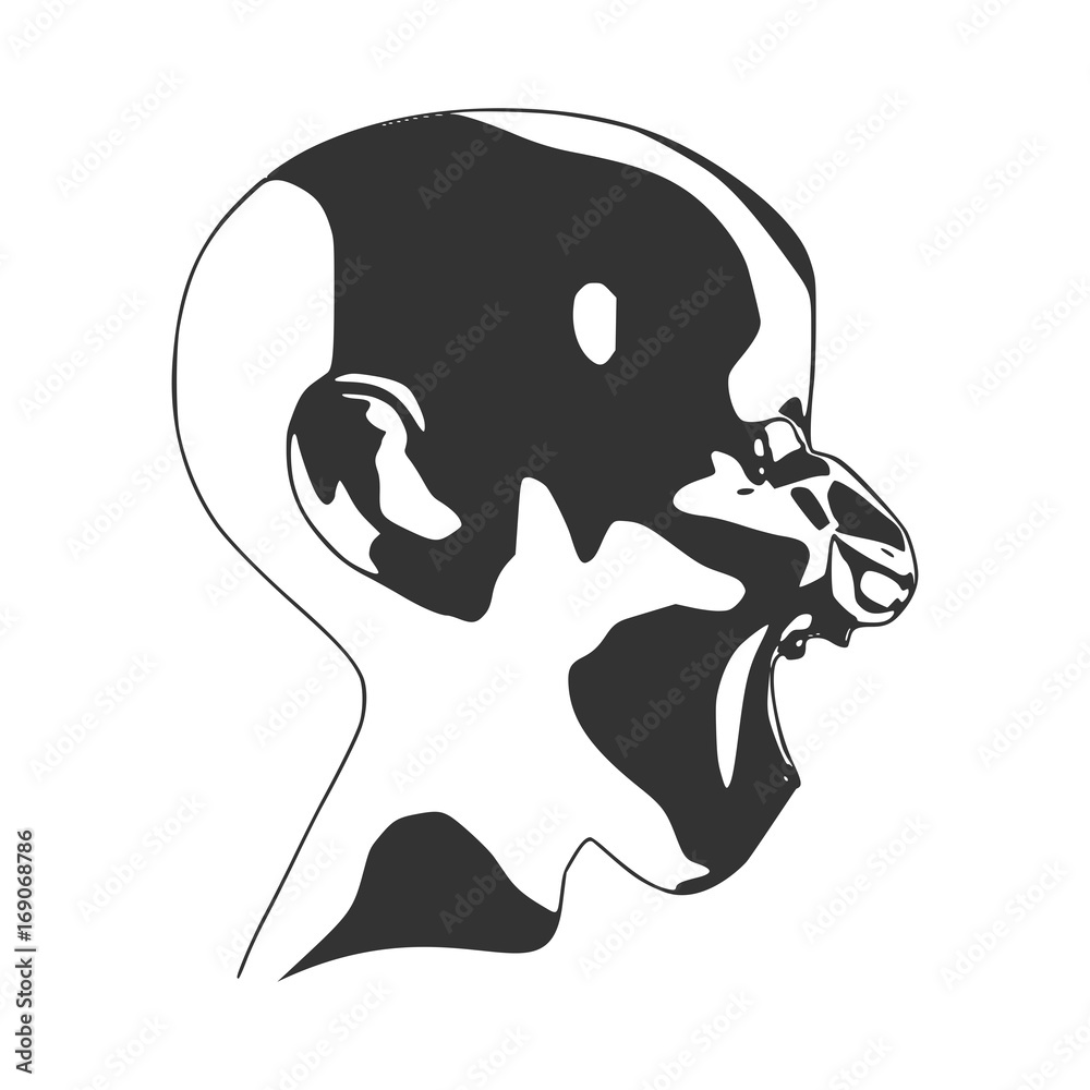 Demons Face Side View