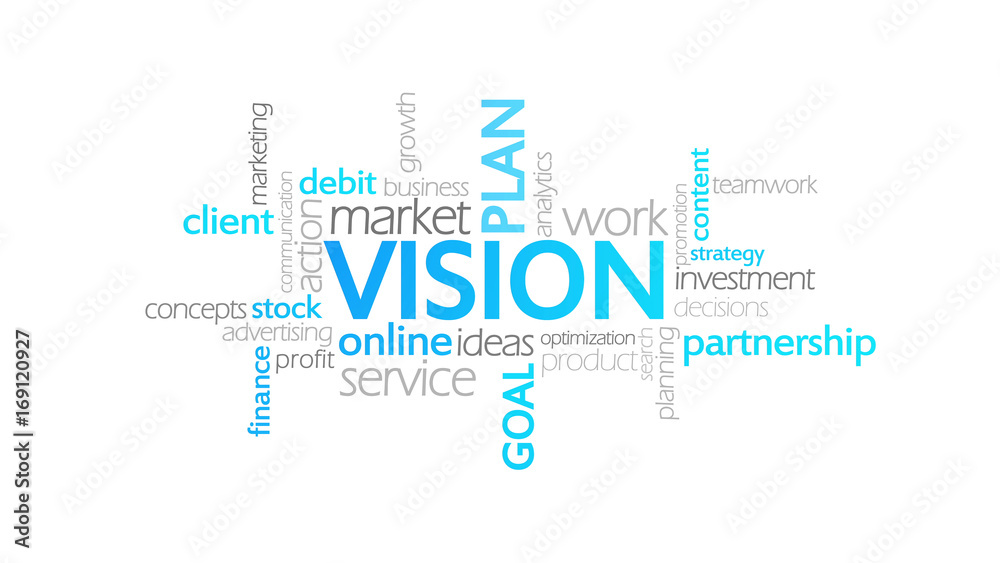 Vision, Typography Animation Stock Illustration | Adobe Stock