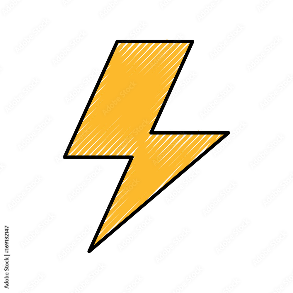 thunder ray isolated icon vector illustration design Stock Vector ...