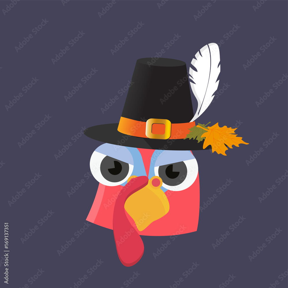 Turkey Face Cartoon