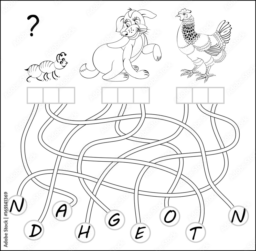 Black and white worksheet with exercises for study English words. Need ...