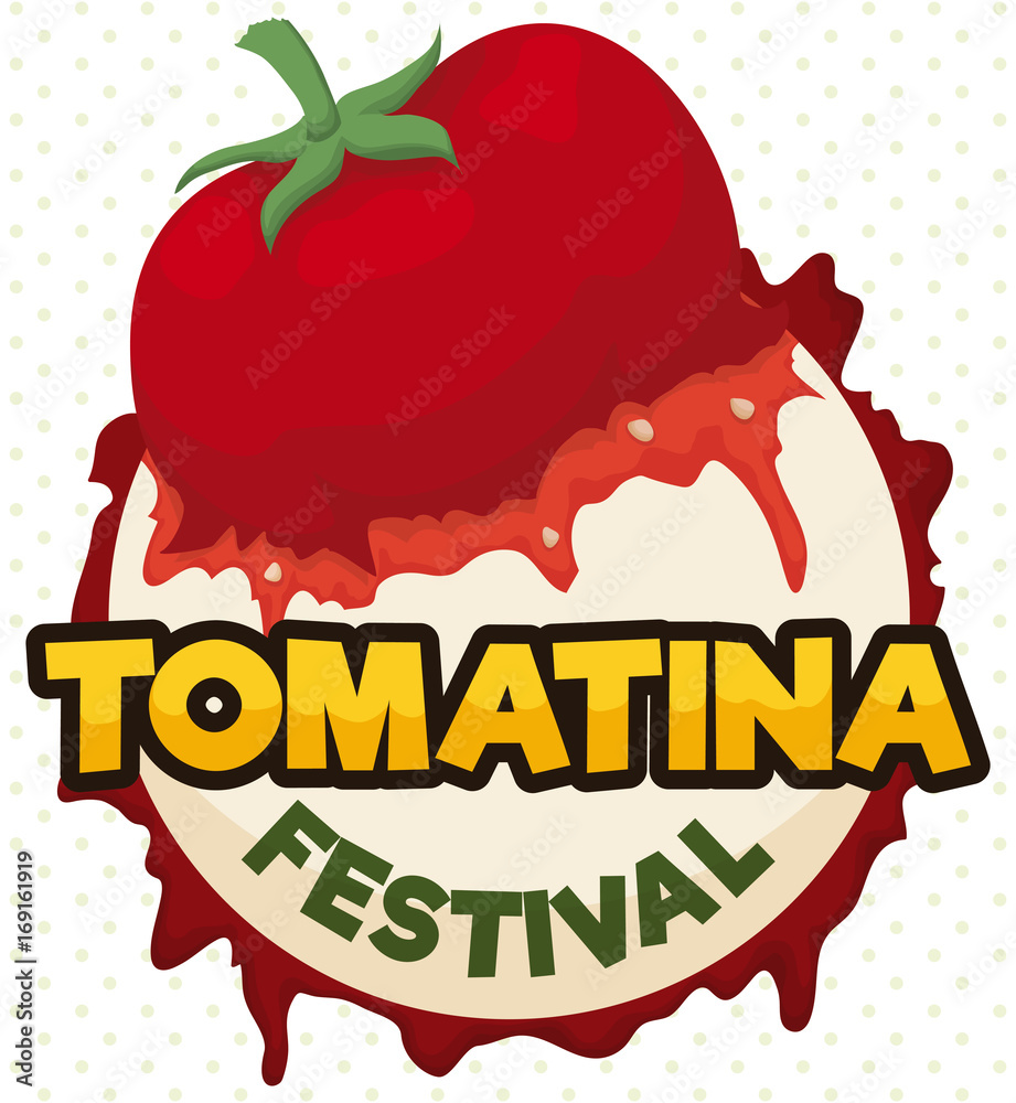 Splattered Tomato Illustration