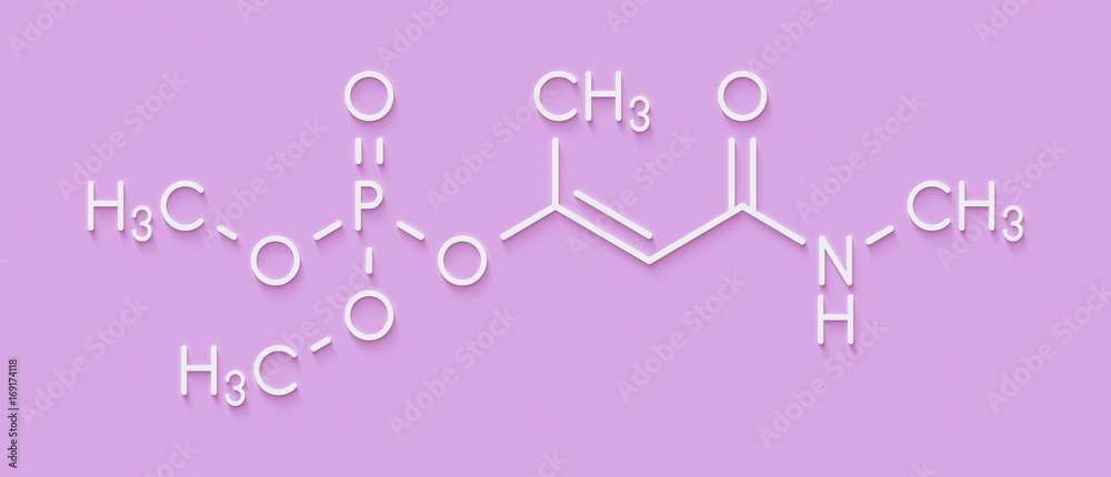 Poster Monocrotophos organophosphate insecticide molecule – Wall Art ...