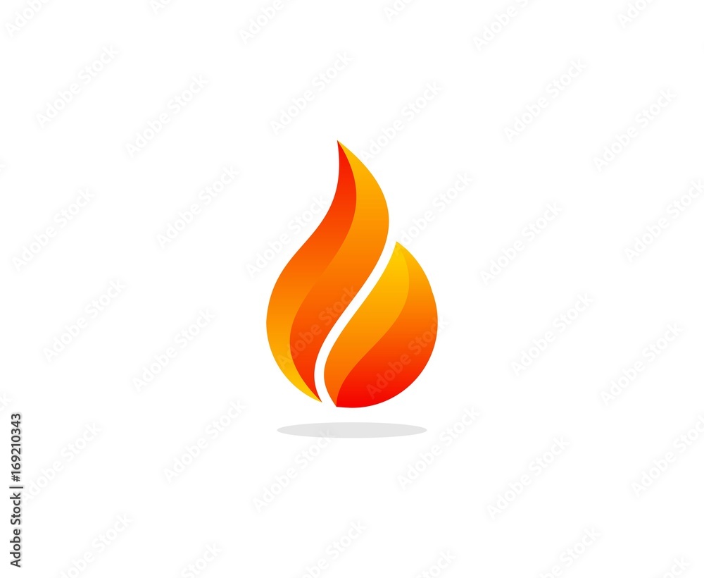 Fire logo Stock Vector | Adobe Stock