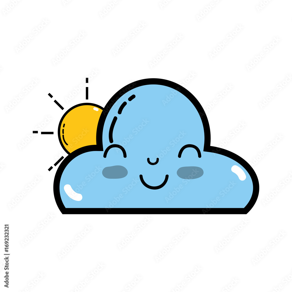 Happy Cloud Clip Art