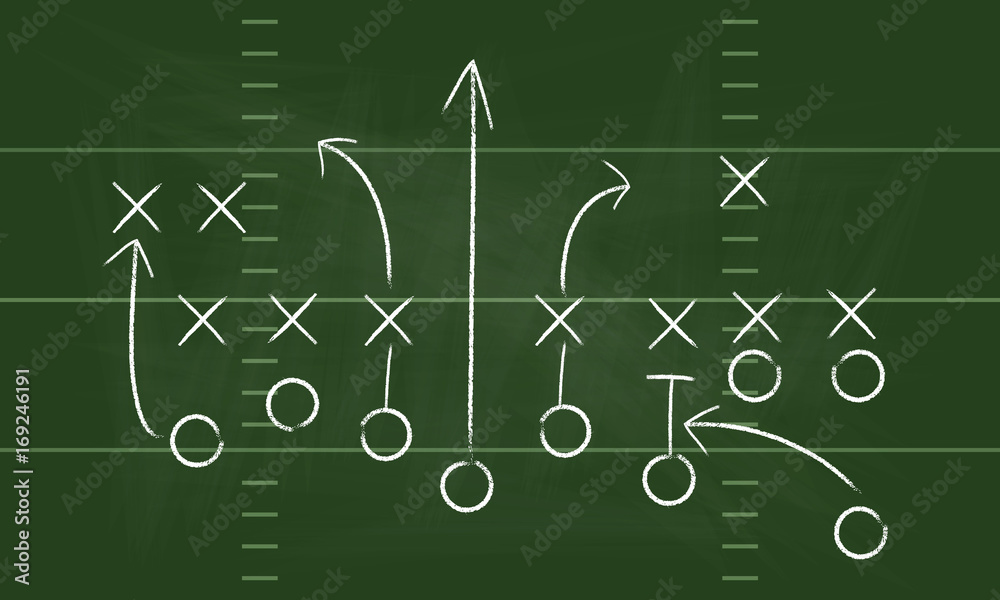 Vector Football Play. Football America. NFL American football formation ...