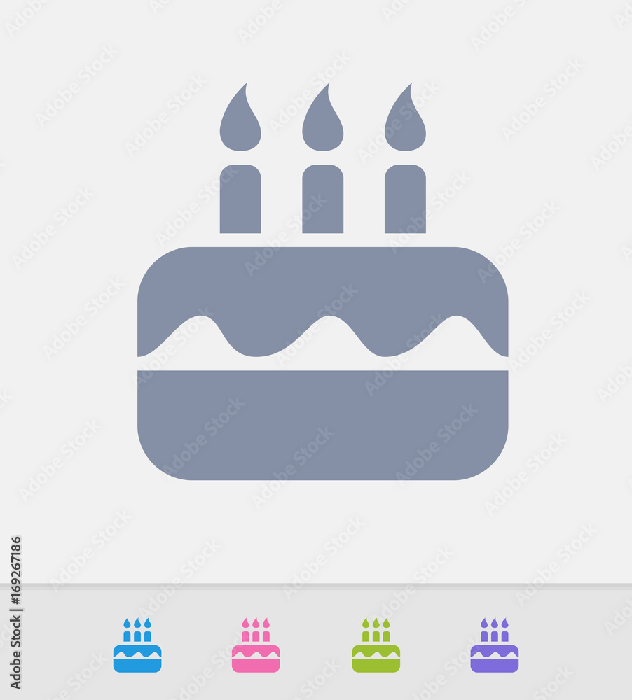 Birthday Cake - Granite Icons. A professional, pixel-perfect icon ...