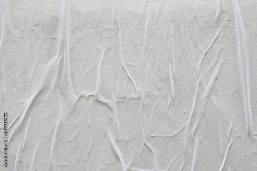 Blank poster texture. Creased and wrinkled paper Stock Photo | Adobe Stock