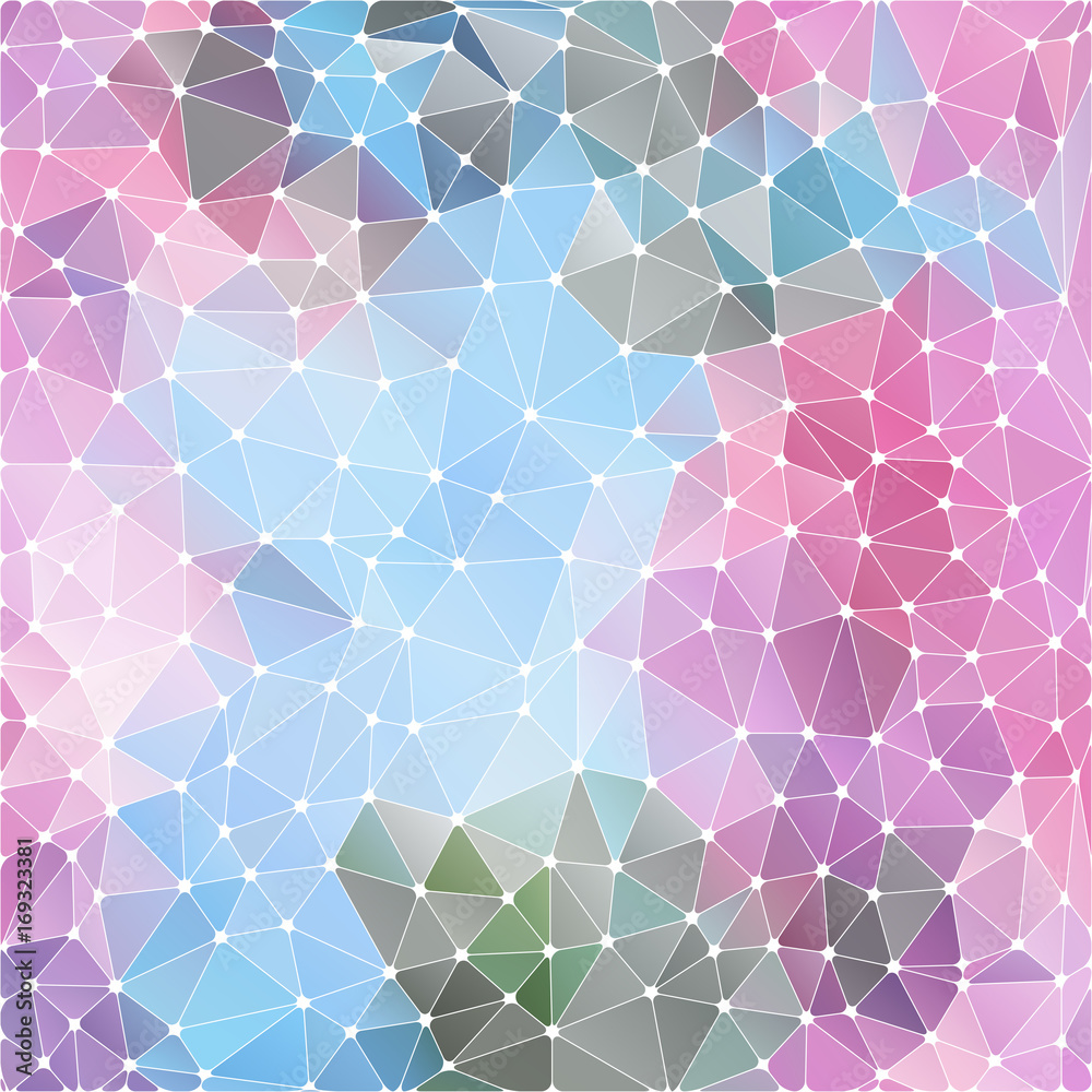 Abstract colorful triangle with rounded corners paper design vector ...