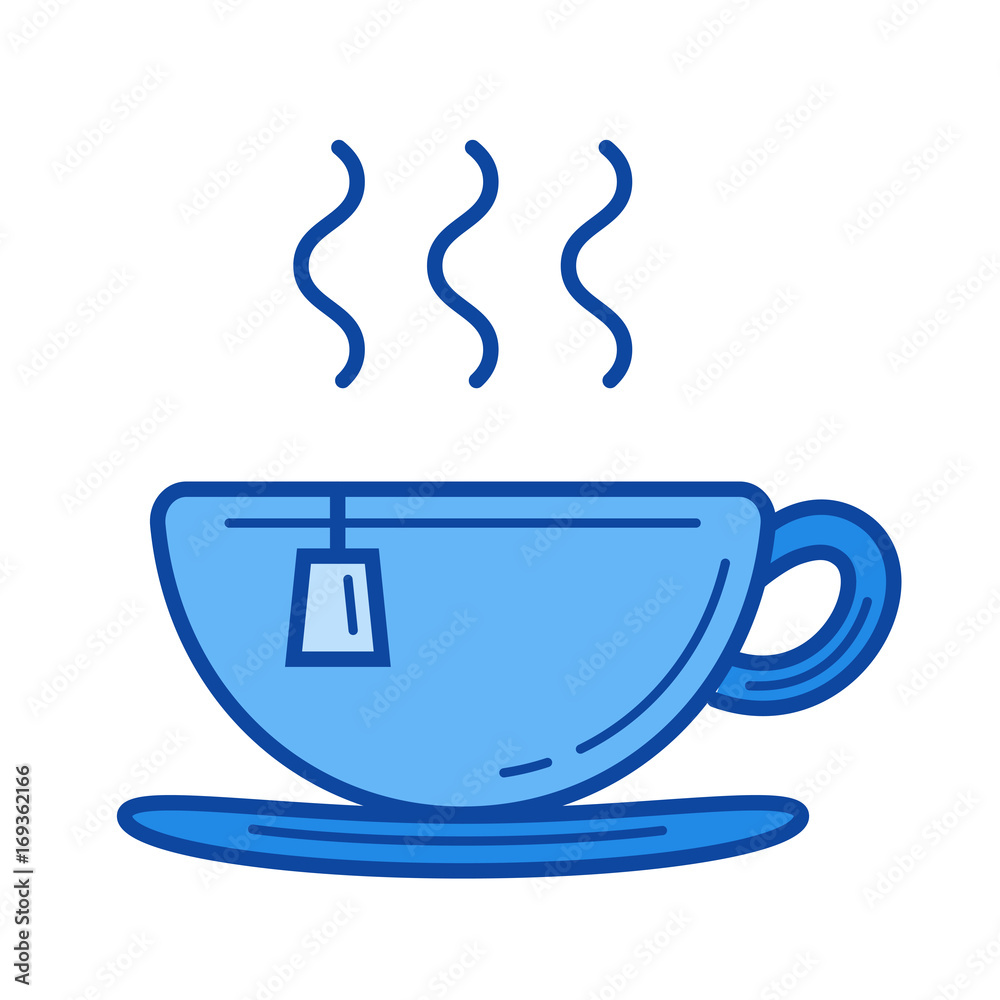 Blue Tea Cup Clip Art