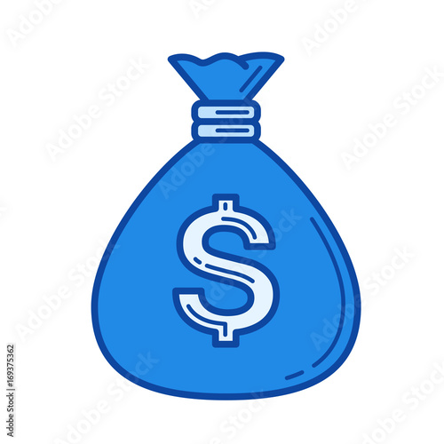 Blue Money Sign Clip Art