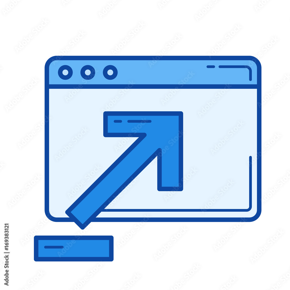 Paste vector line icon isolated on white background. Paste line icon ...