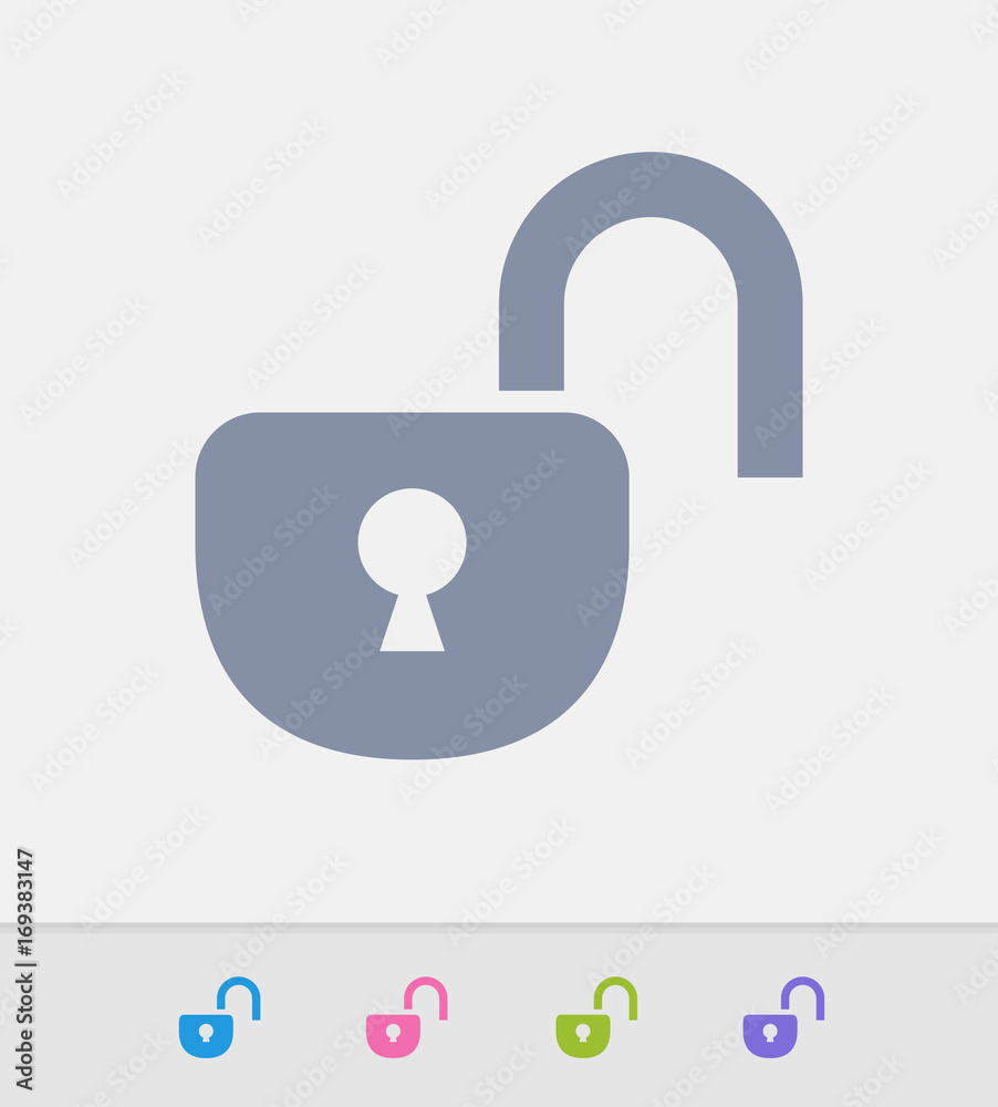 Open Lock - Granite Icons. A professional, pixel-perfect icon designed ...