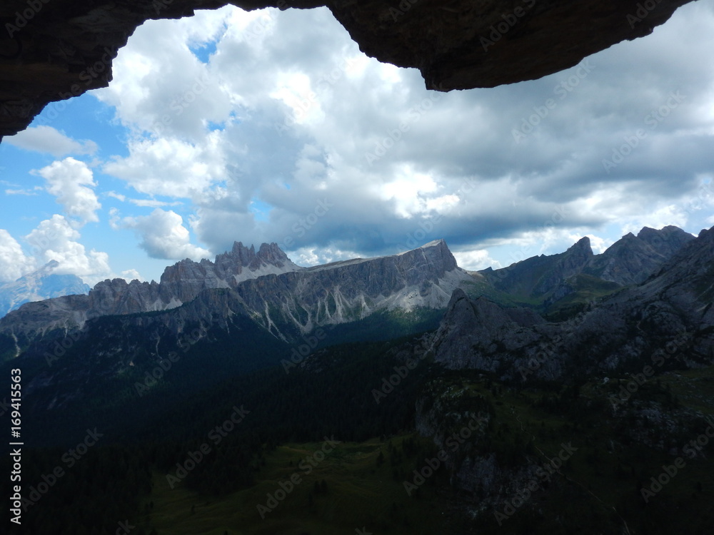 croda da lago mountain in dolomites Stock Photo | Adobe Stock