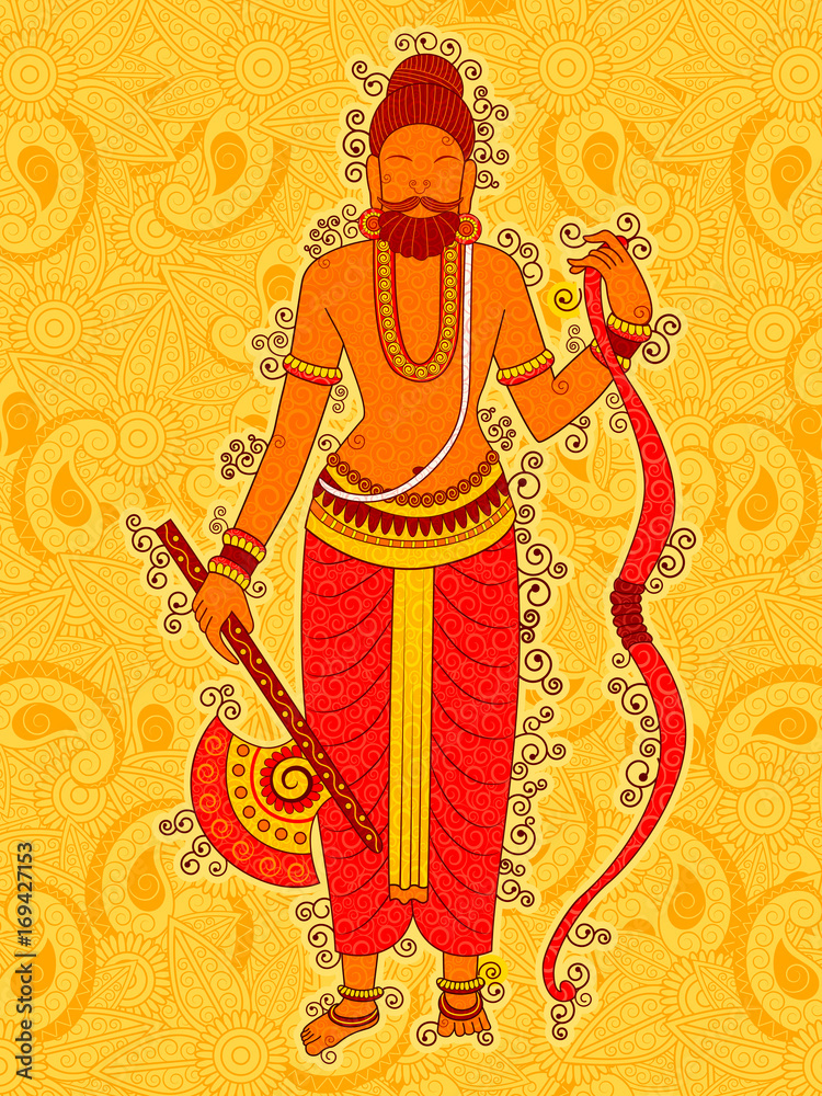 Vintage Statue of Indian Lord Parashurama in India art style Stock ...