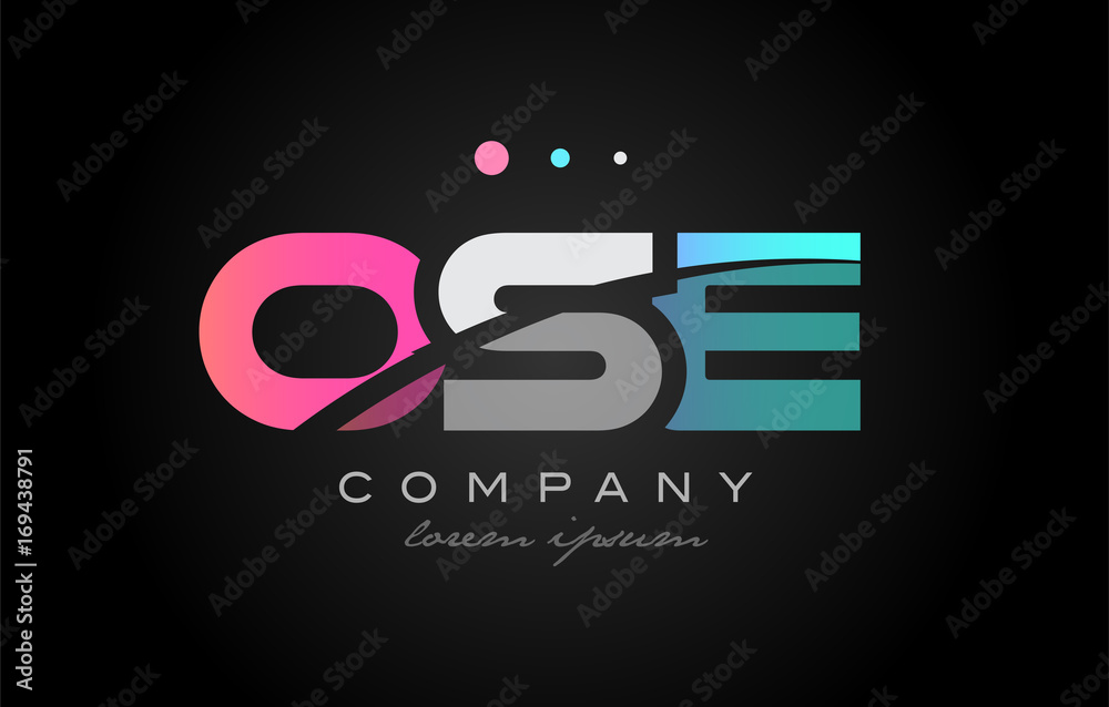 OSE o s e three letter logo icon design Stock Vector | Adobe Stock