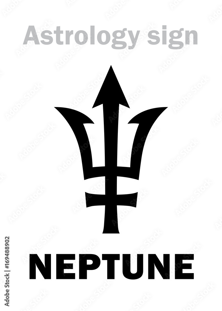 Astrology Alphabet: NEPTUNE (Poseidon's trident), higher global planet ...