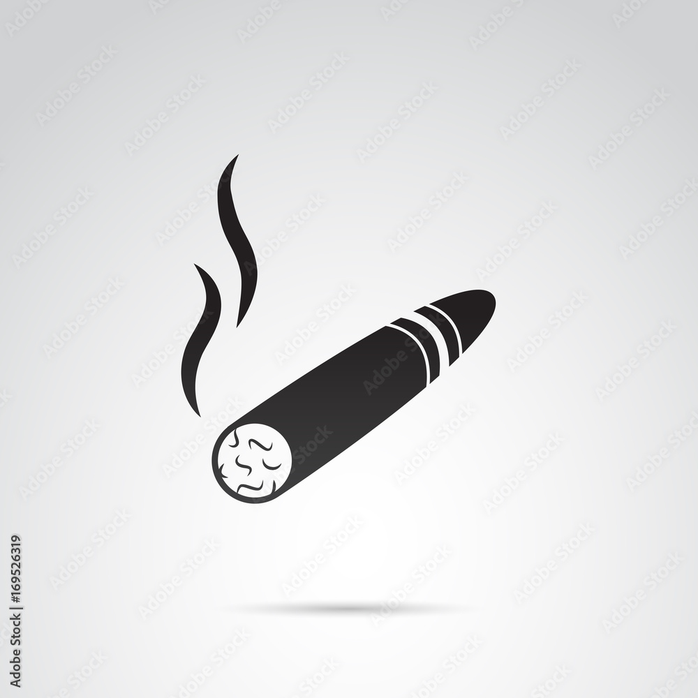 Cigar vector icon. Stock Vector | Adobe Stock
