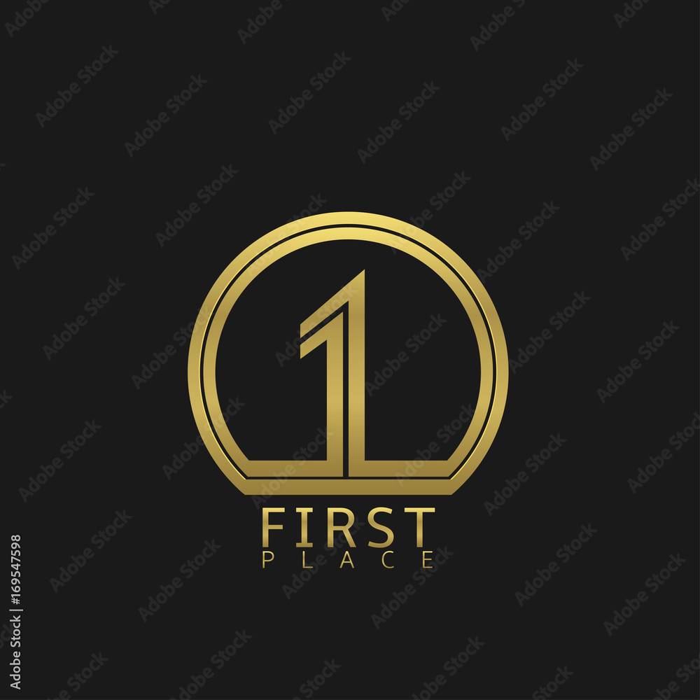 First place sign Stock Vector | Adobe Stock
