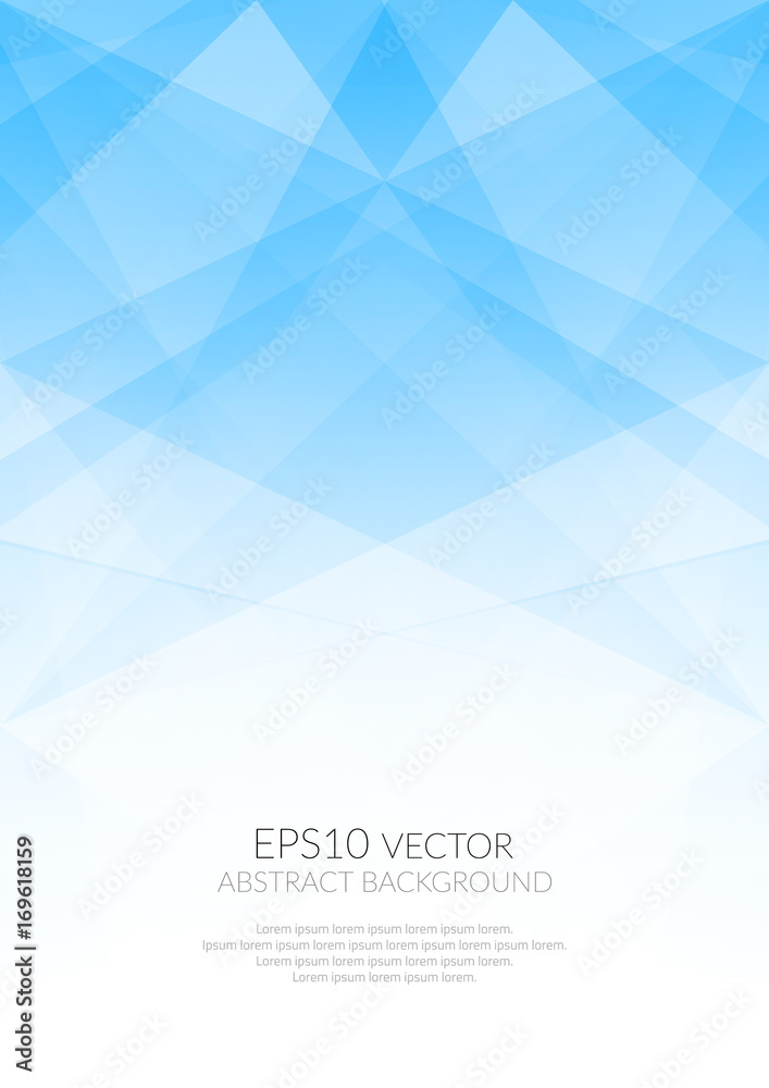 Abstract background with translucent geometric shapes. Shades of colors ...