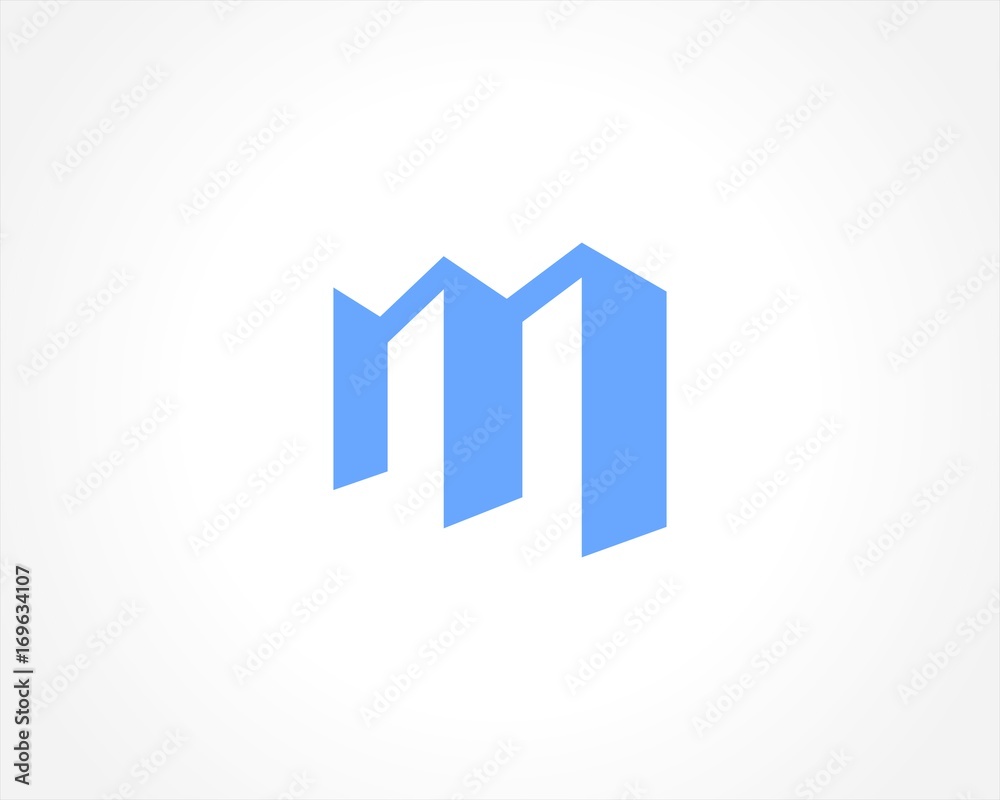 building letter M logo Stock Vector | Adobe Stock