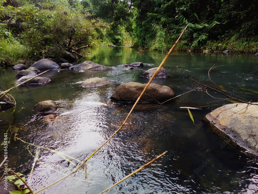 Clear water in the Pateng River at Pateng Gonzaga, Cagayan, Philippines ...