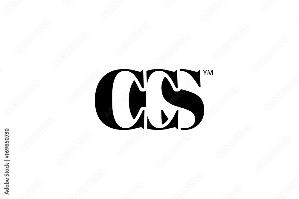 Ccs Logo Branding Letter Vector Graphic Design Useful As App Icon Alphabet Combination Clip