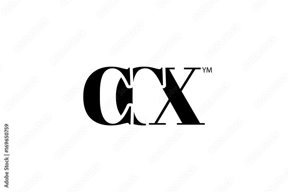 CCX Logo Branding Letter. Vector graphic design. Useful as app icon ...