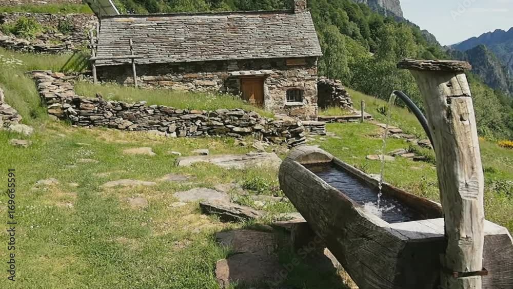 Mountain refuge hut in Val Grande Stock Video | Adobe Stock