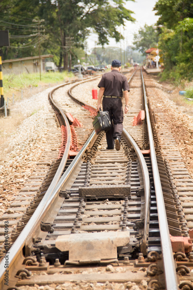 The railway routes of transportation of goods and passengers. The rail ...