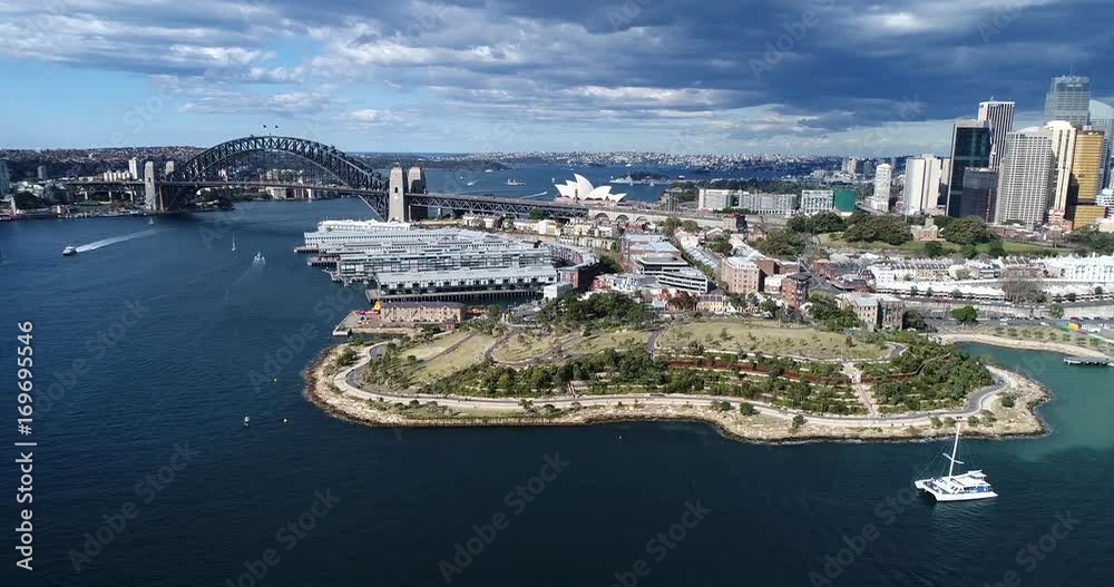 Historic The rocks suburb of Sydney from Harbour Bridge to modern ...