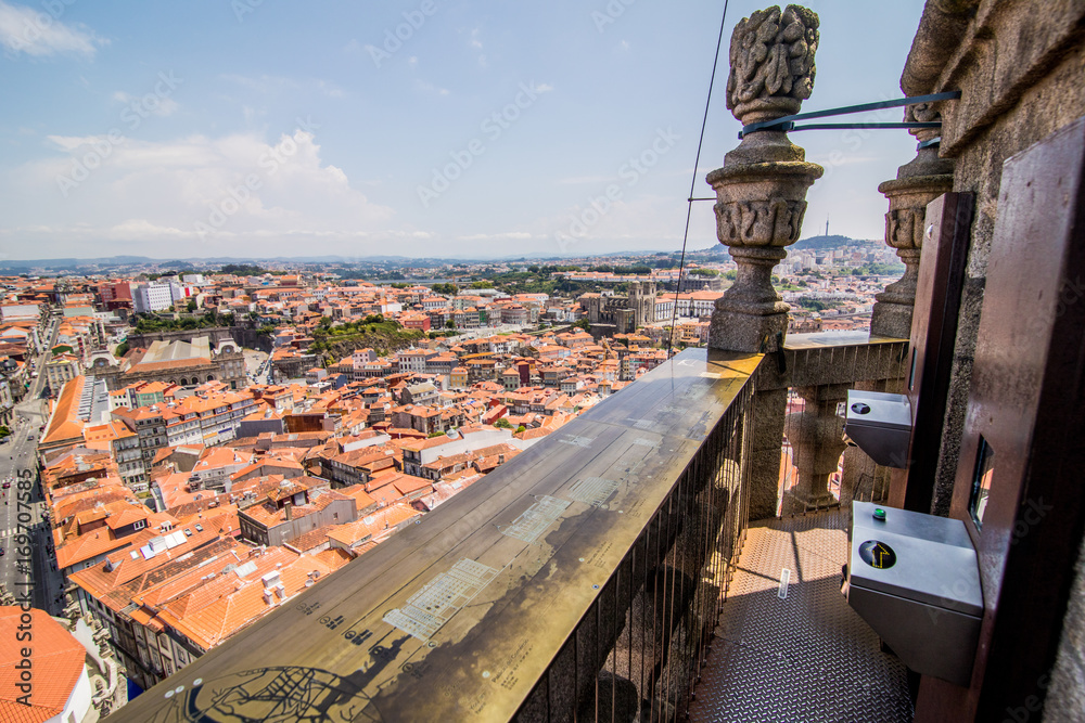 Porto, Portugal - July 2017. Porto The Clerigos Church. Church tower ...