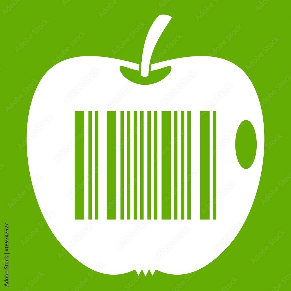 Code to represent product identification icon green Stock Vector ...