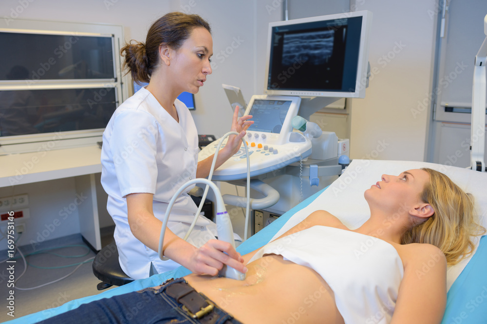 having an ultrasound Stock Photo | Adobe Stock