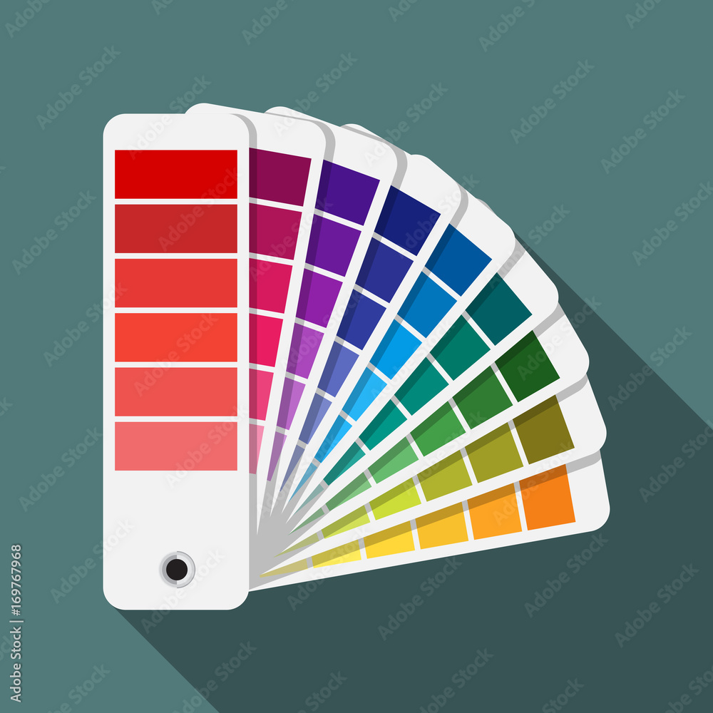 Color swatches palette vector icon. Vektor Stok | Adobe Stock