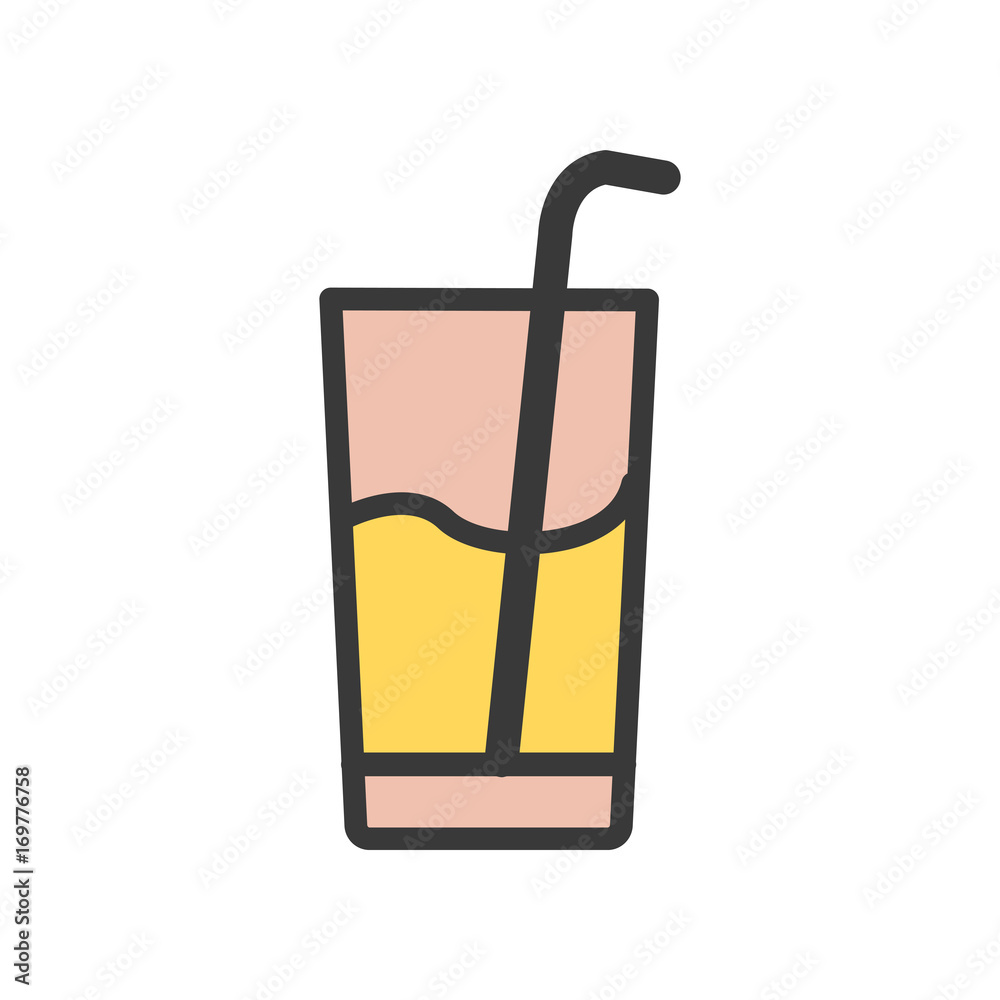 Beverage Icon cartoon Stock Vector | Adobe Stock