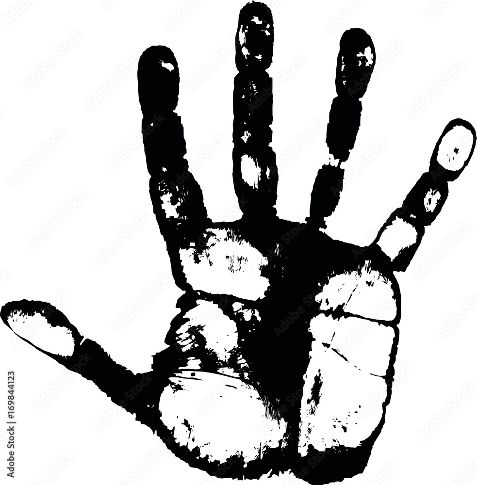 Right Handprint Clipart