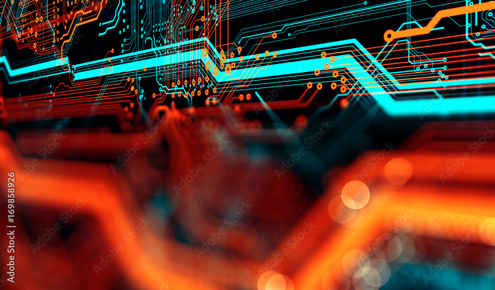 Technology background/Abstract technology background made of different ...