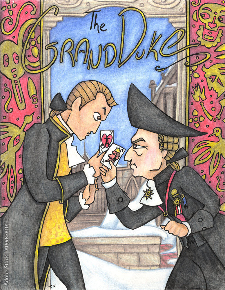 The Grand Duke by Gilbert and Sullivan - Title Stock Illustration ...